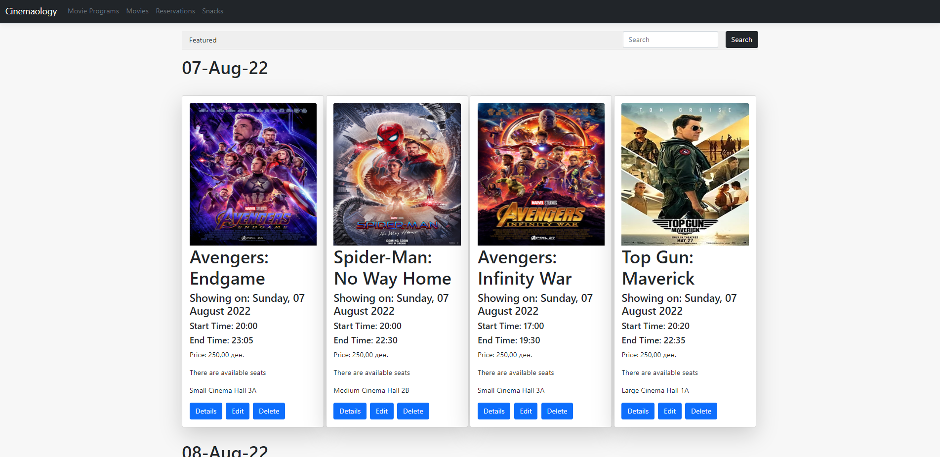 GitHub - s-vedra/CinemaWebApp-MVC
