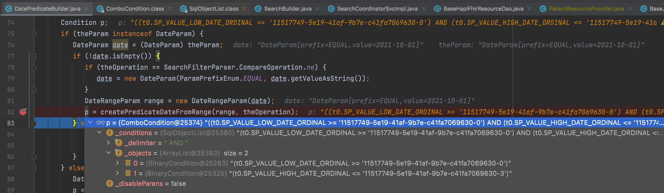 Date-based Queries Duplicate 2 Parameters in the Generated SQL · Issue #3580 · hapifhir/hapi ...