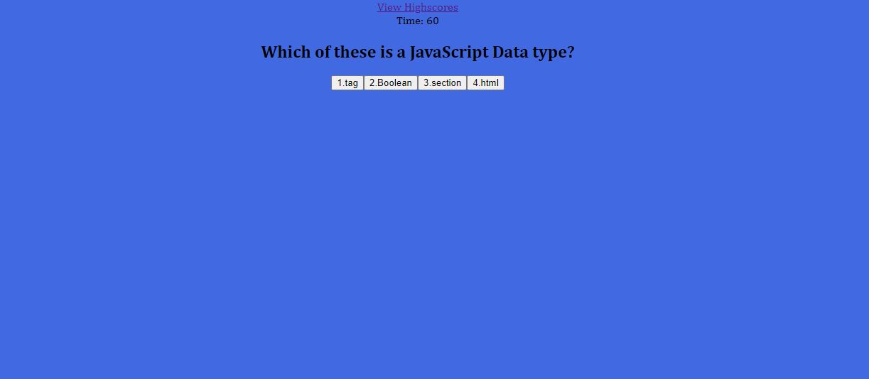 GitHub - sgfiles/Code-Quiz: Making a timed quiz on Javascript fundamentals that also stores high ...