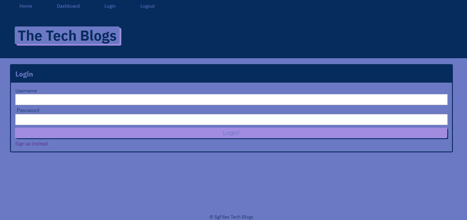 GitHub - sgfiles/The-Tech-Blog: A CMS-style blog site similar to a ...