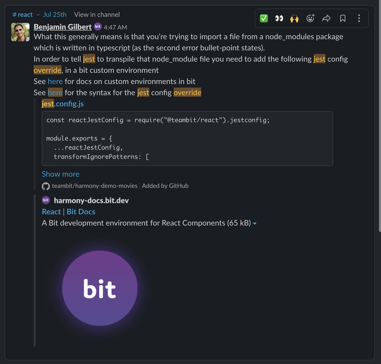 React Native Jest transformIgnorePatterns Override tag failure · Issue #4812 · teambit/bit · GitHub