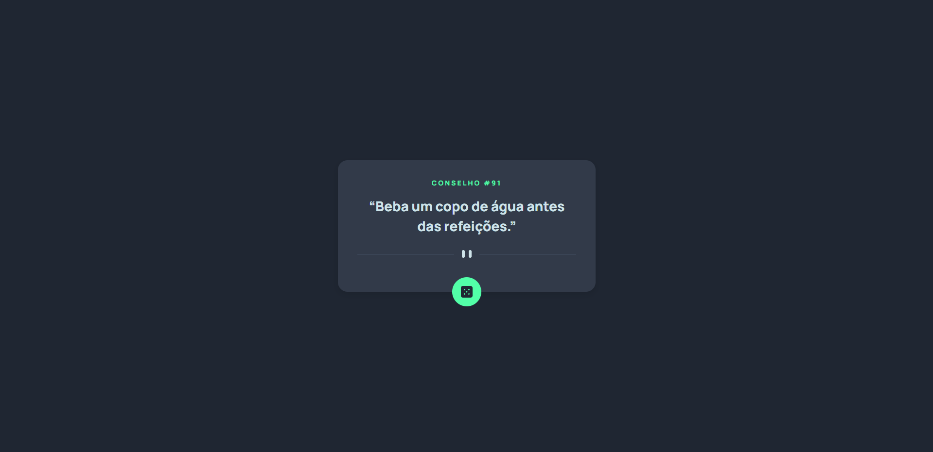 Github Leo Henrique Gerador De Conselhos Desafio Do Frontend Mentor Para Interagir Com Uma