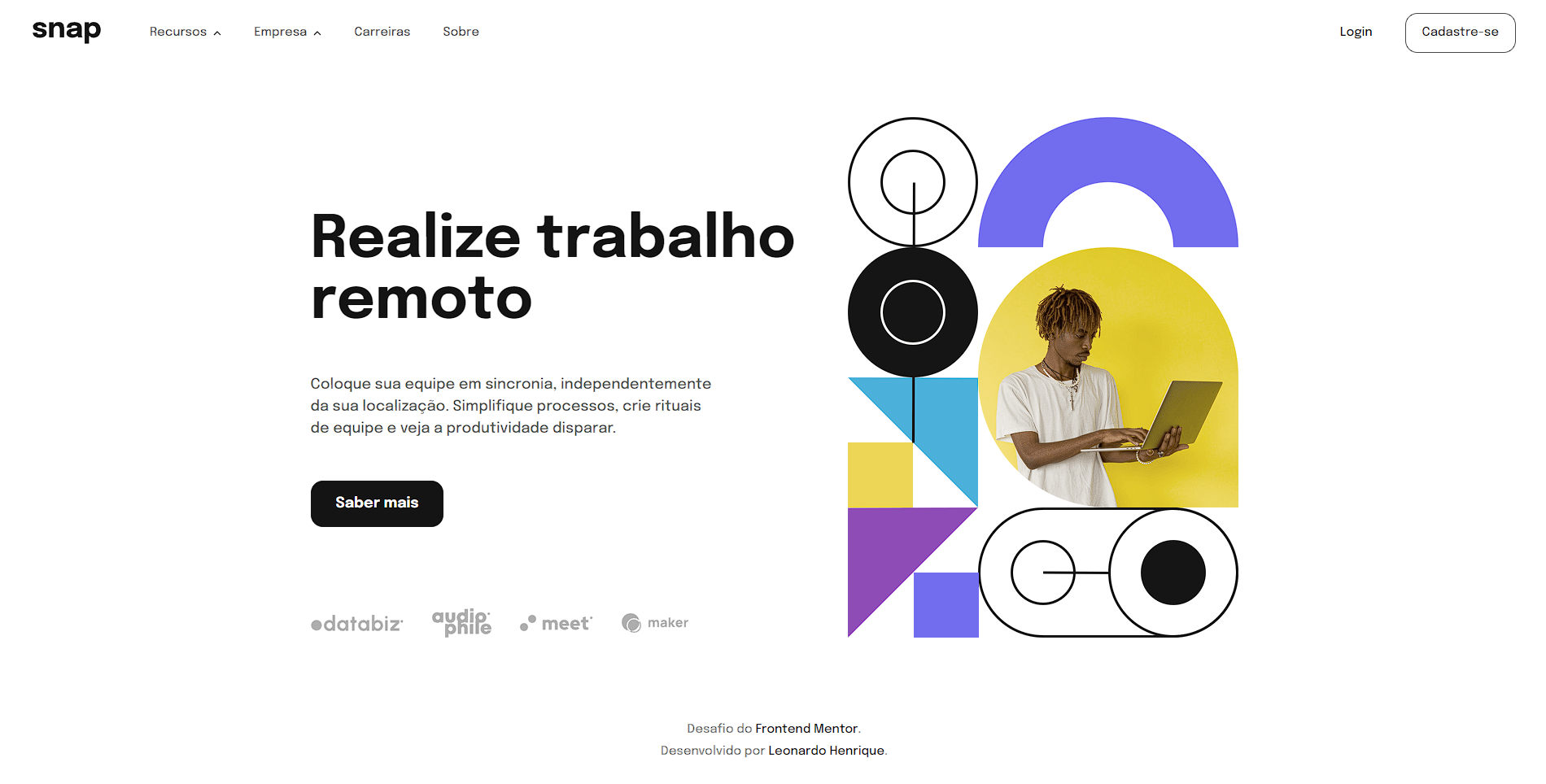 Github Leo Henrique Secao De Introducao Uma Simples Página De