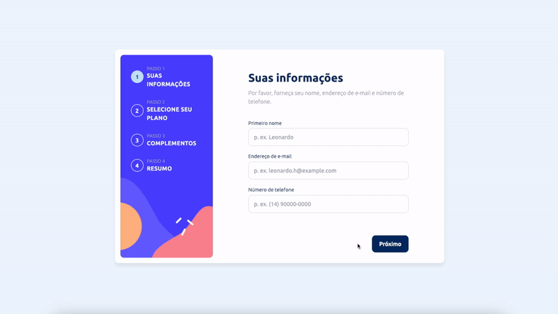 GitHub - Leo-Henrique/formulario-de-multiplas-etapas: Um formulário de múltiplas etapas com ...