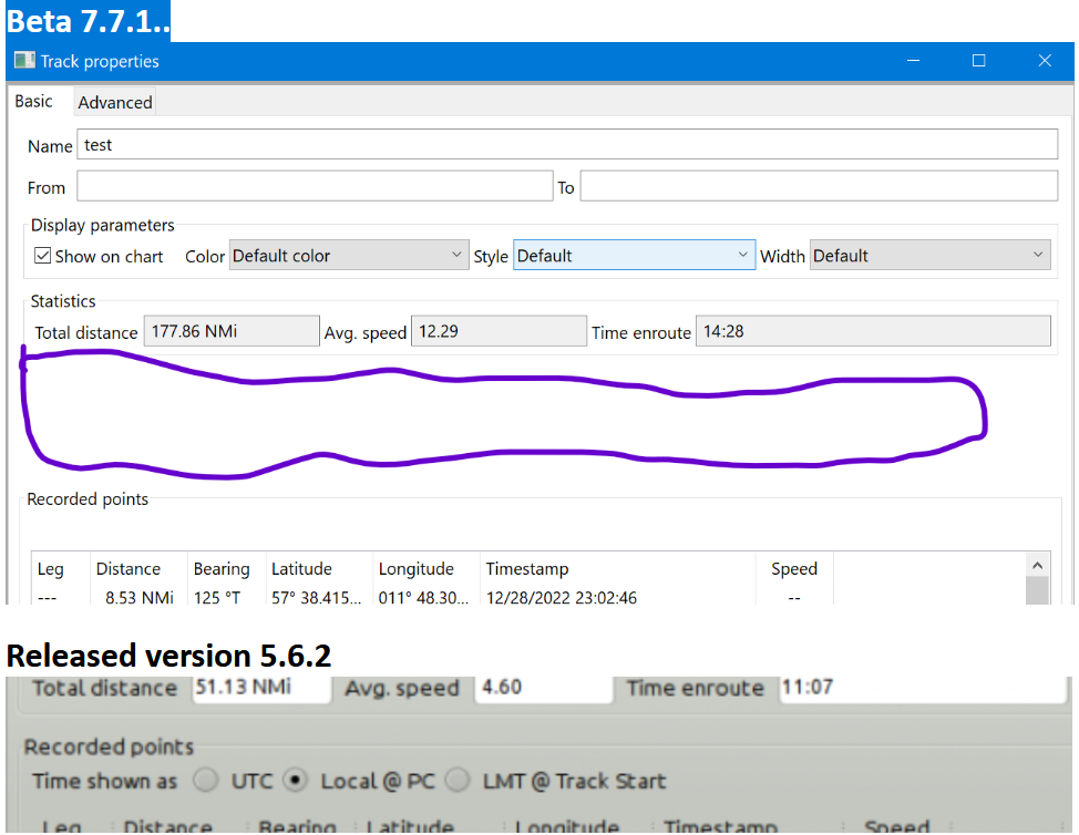 Track properties dialog misses Time base selection · Issue #2907 · OpenCPN/OpenCPN · GitHub