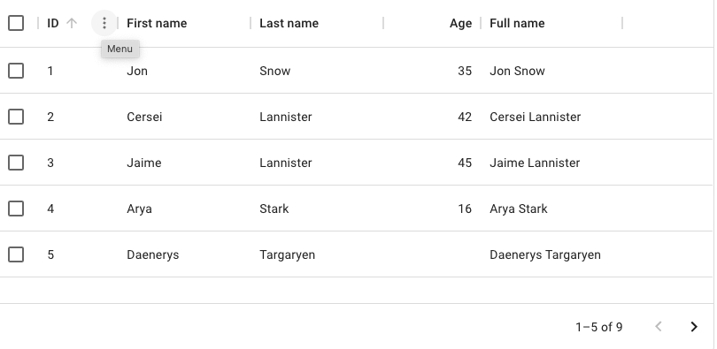 [data grid premium] Customizing ColumnMenuButton and Tooltip · Issue #7877 · mui/mui-x · GitHub