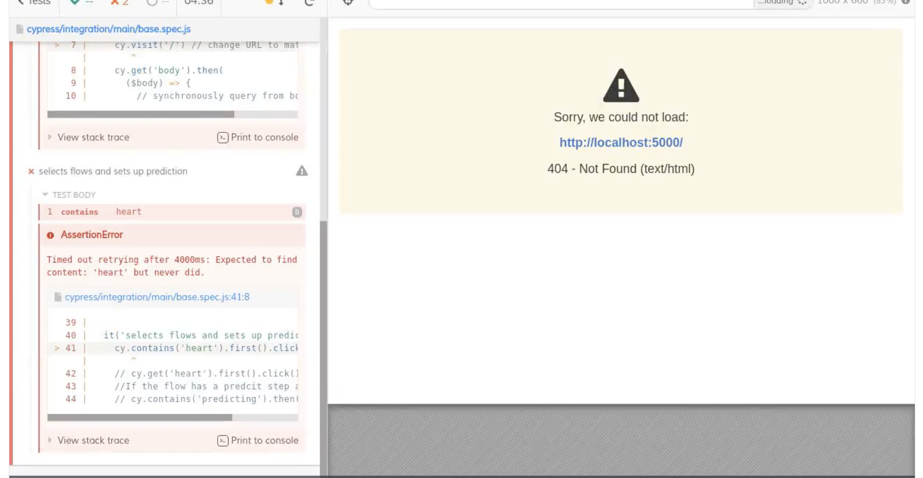 Cypress gives 404 errors even when Server is running in CI · Issue #15330 · cypress-io/cypress ...