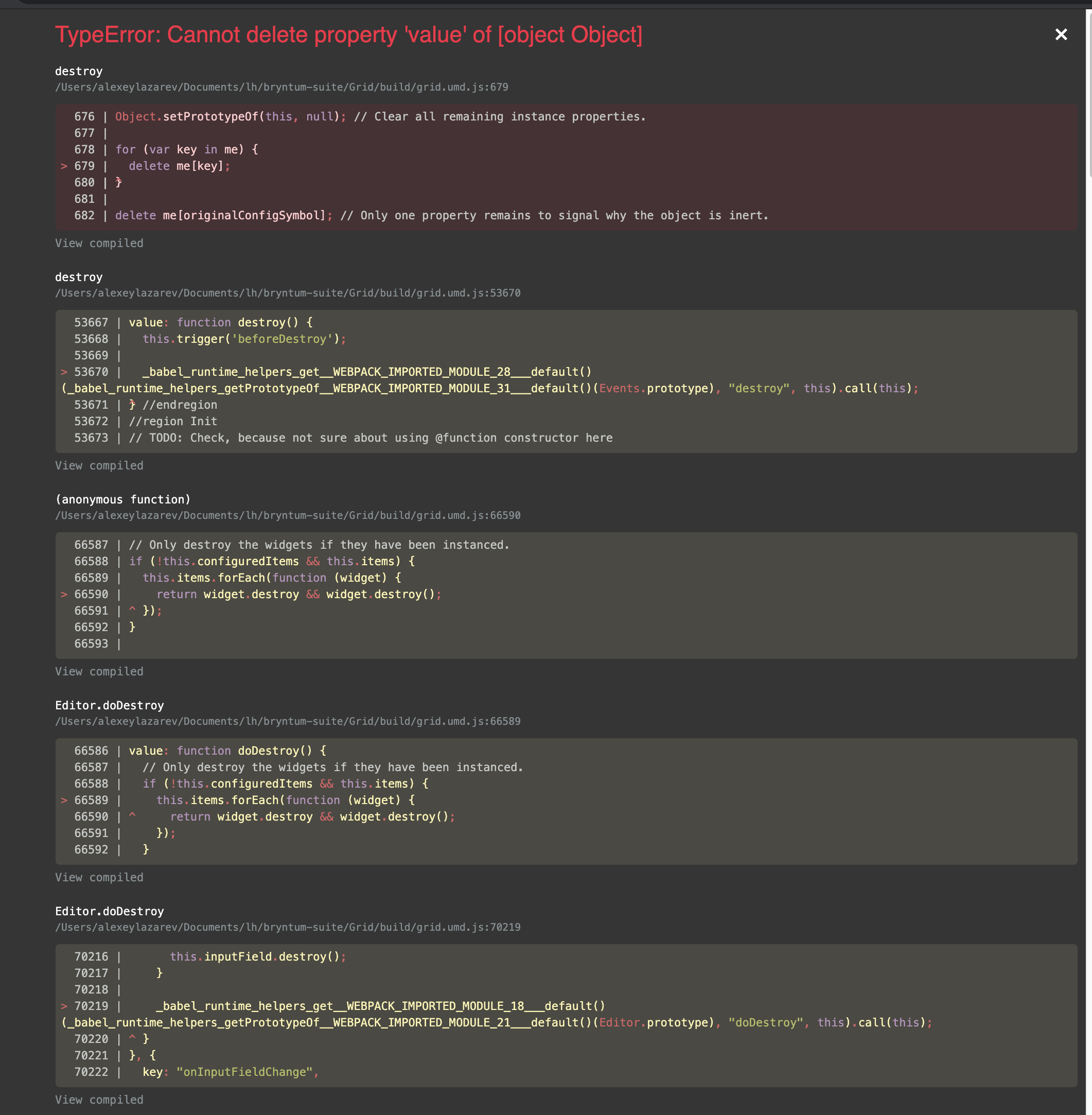Issue when destroying the grid with custom React components · Issue ...
