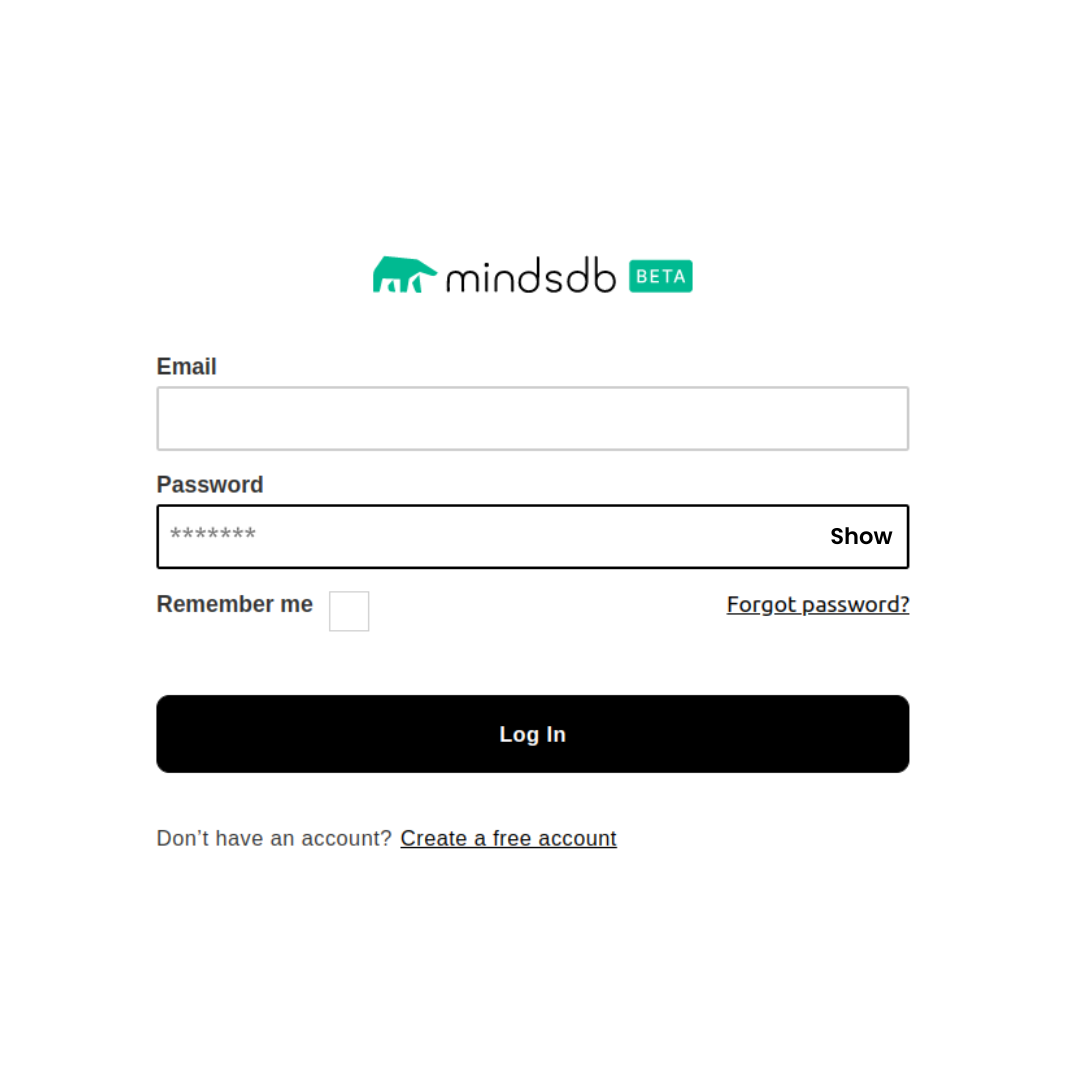 [Minor] Login page UI/UX update Request · Issue #3699 · mindsdb/mindsdb · GitHub