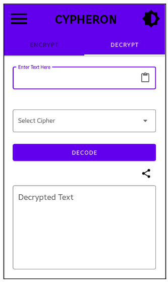 GitHub - vaibhav1308/cypheron: Cypheron uses some of the basic cipher ...