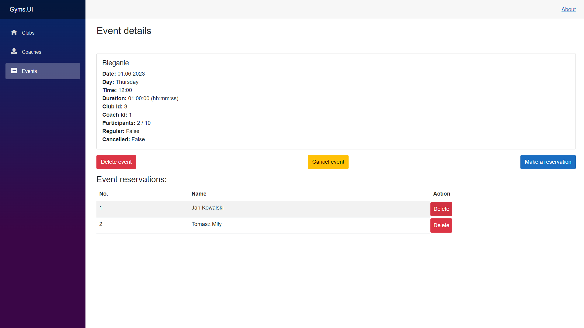 GitHub - Verduttio/Gyms-management-app: Full stack app offering management of your gyms