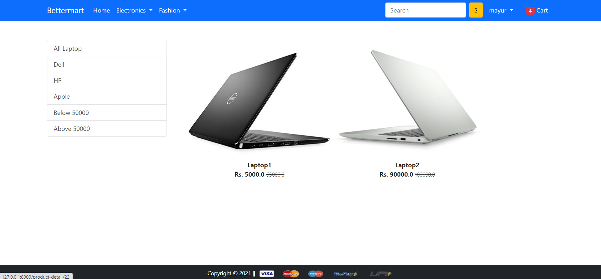 GitHub - ameyrajmane/Ecommerce-Website