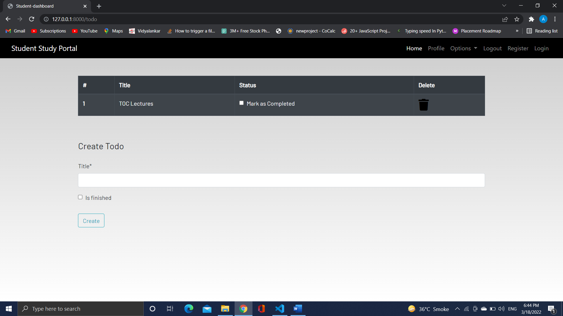 GitHub - ameyrajmane/Study-Portal