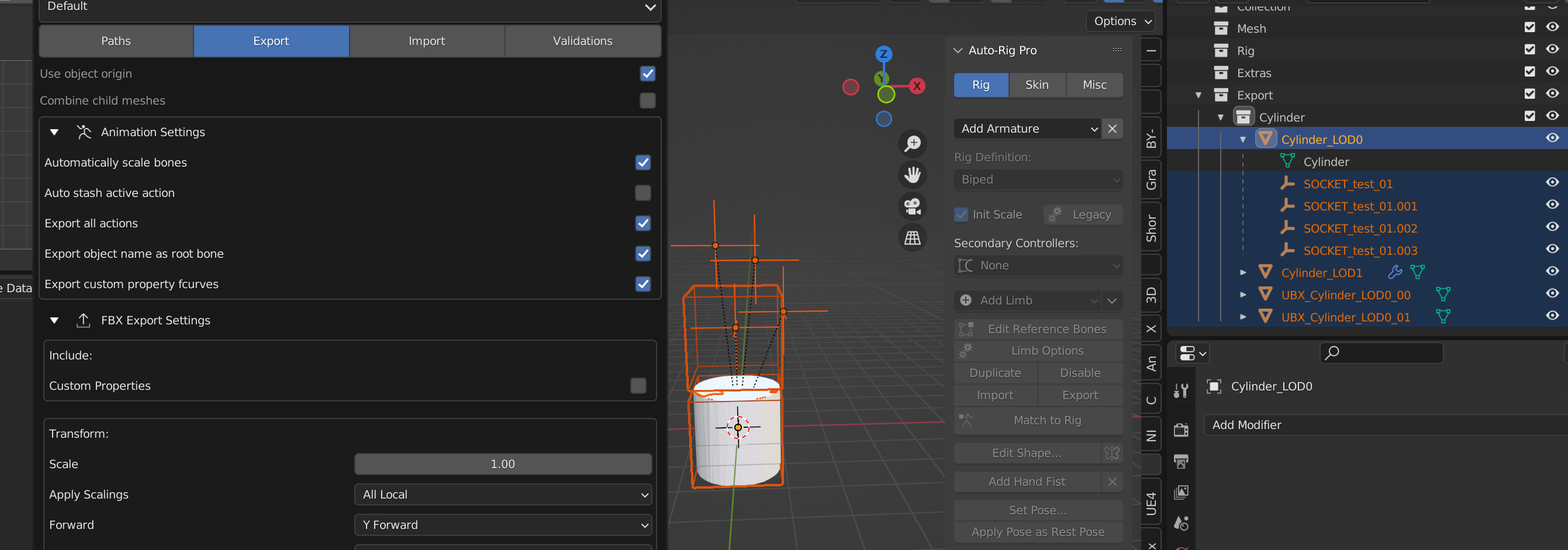 Send to Unreal - LOD + Collision + socket + combine child meshes · Issue #445 · EpicGamesExt ...