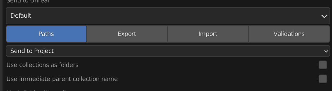 Send To Unreal Exporting Armature Lod Use Collection As Folder Bug · Issue 447