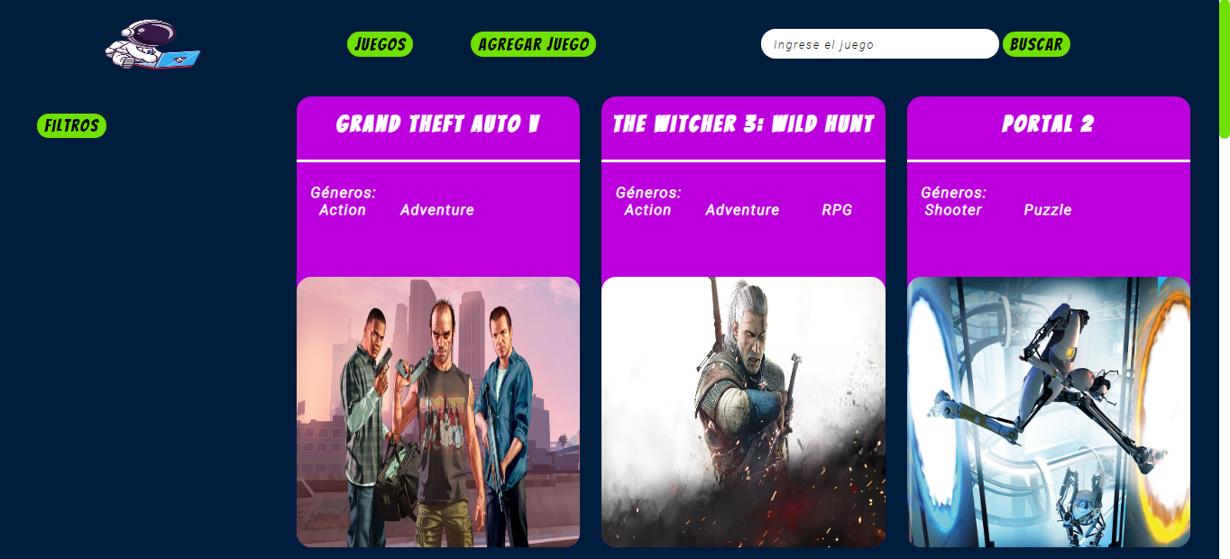 GitHub - francopizzi/videogamesAppLocalHost