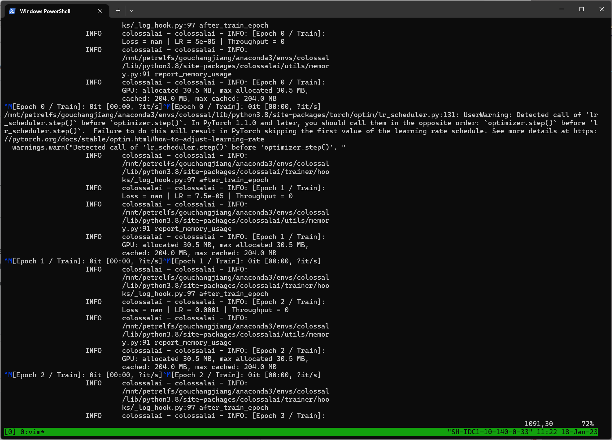 [BUG]: Several bugs in examples/language/gpt/titans · Issue #2493 · hpcaitech/ColossalAI · GitHub