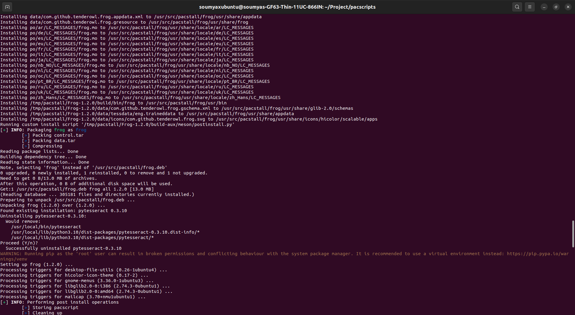 bug: `removescript() is ran before postinstall() function while reinstalling` · Issue #783 ...