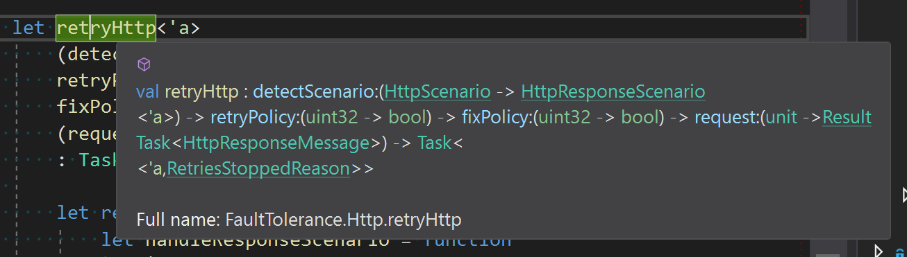 Hovering over an F# function shows the wrong type · Issue #12074 ...