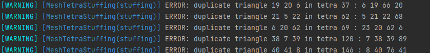 ERROR: duplicate triangle 19 20 6 in tetra 37 · Issue #2854 · sofa-framework/sofa · GitHub