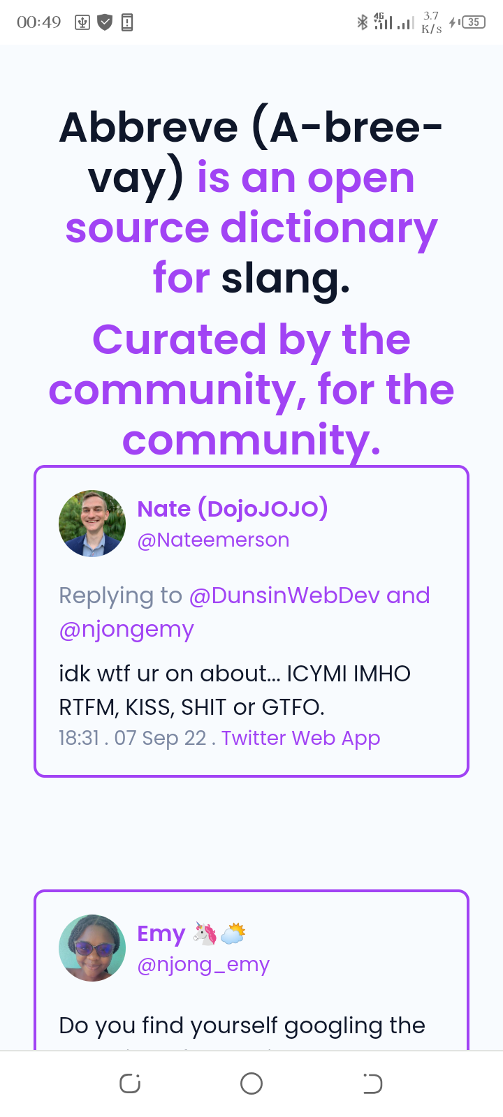 BUG: little or no padding added && large text on mobile view · Issue #206 · Njong392/Abbreve ...