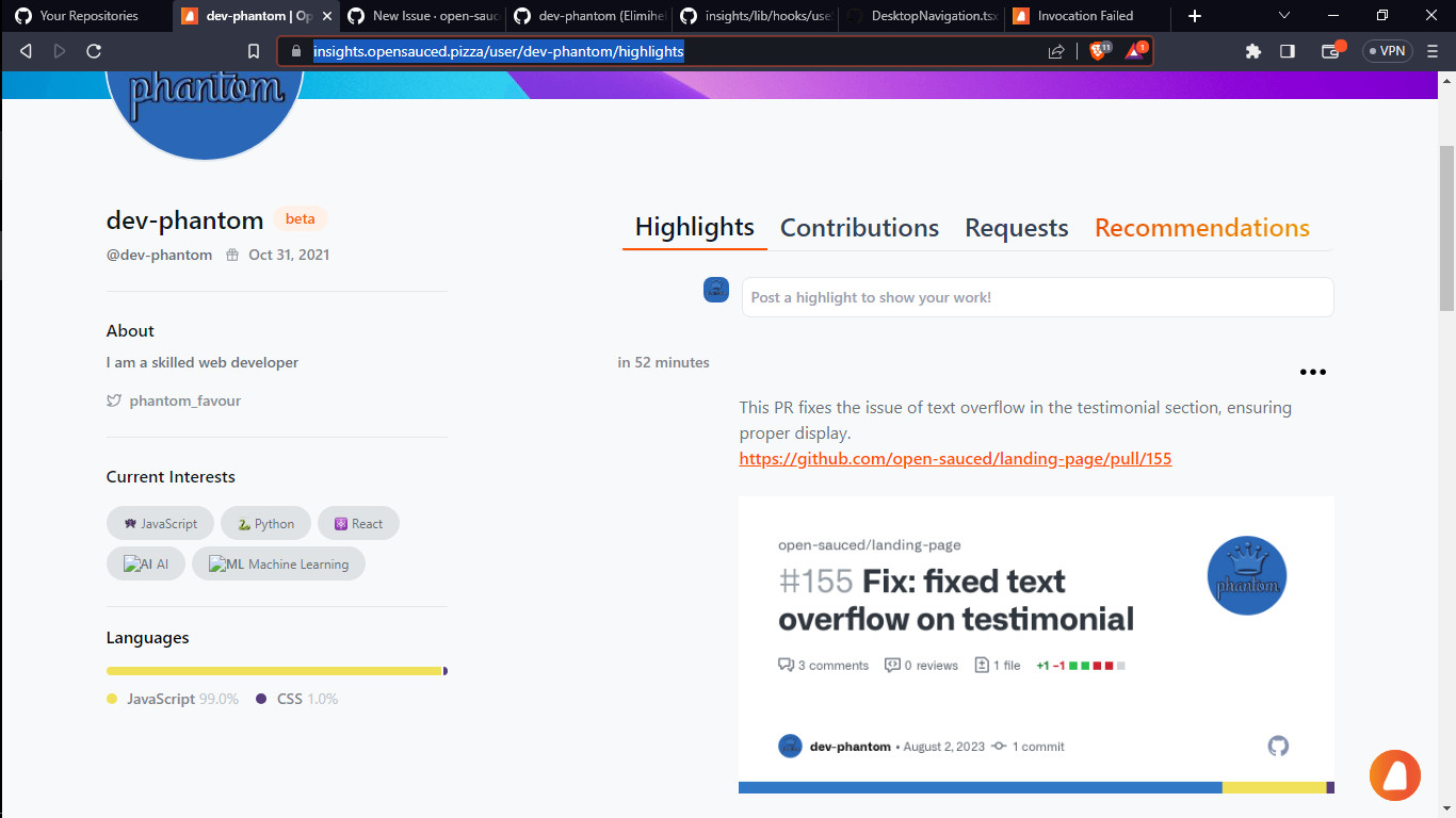 Bug: AI and Machine Learning logo is not displaying in current interest · Issue #1469 · open ...