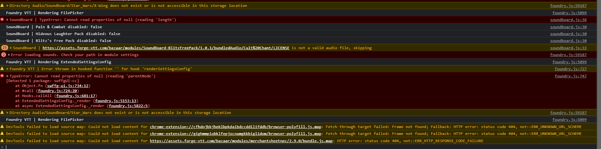 Soundboard not finding folder in the Forge on the new version · Issue ...