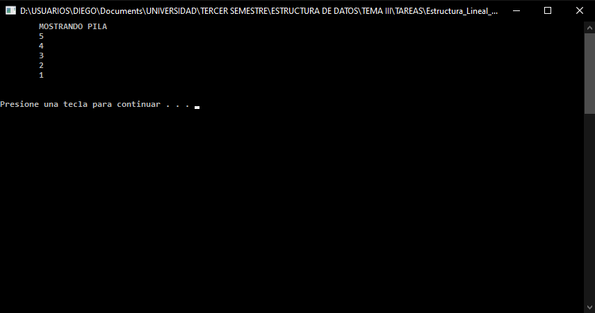 GitHub - DIEGODEJESUSVASQUEZSANTOS/Estructura_Lineal_PILA: Programa ...