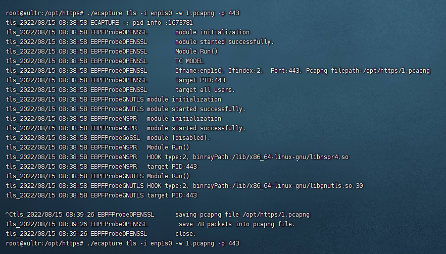 捕获的Pcapng数据还是加密数据，没能解密。 · Issue #174 · gojue/ecapture · GitHub