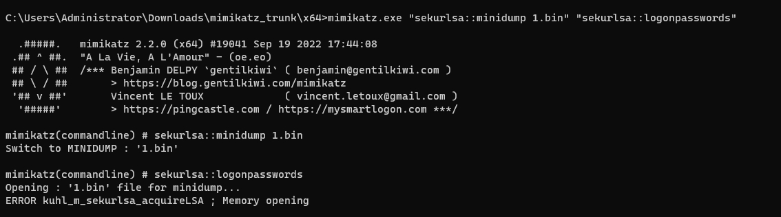 Could not retrieve a valid handle. Exiting. · Issue #4 · Kudaes/Dumpy · GitHub