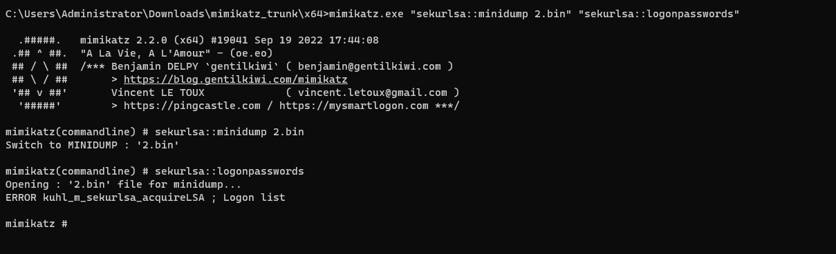Could not retrieve a valid handle. Exiting. · Issue #4 · Kudaes/Dumpy · GitHub