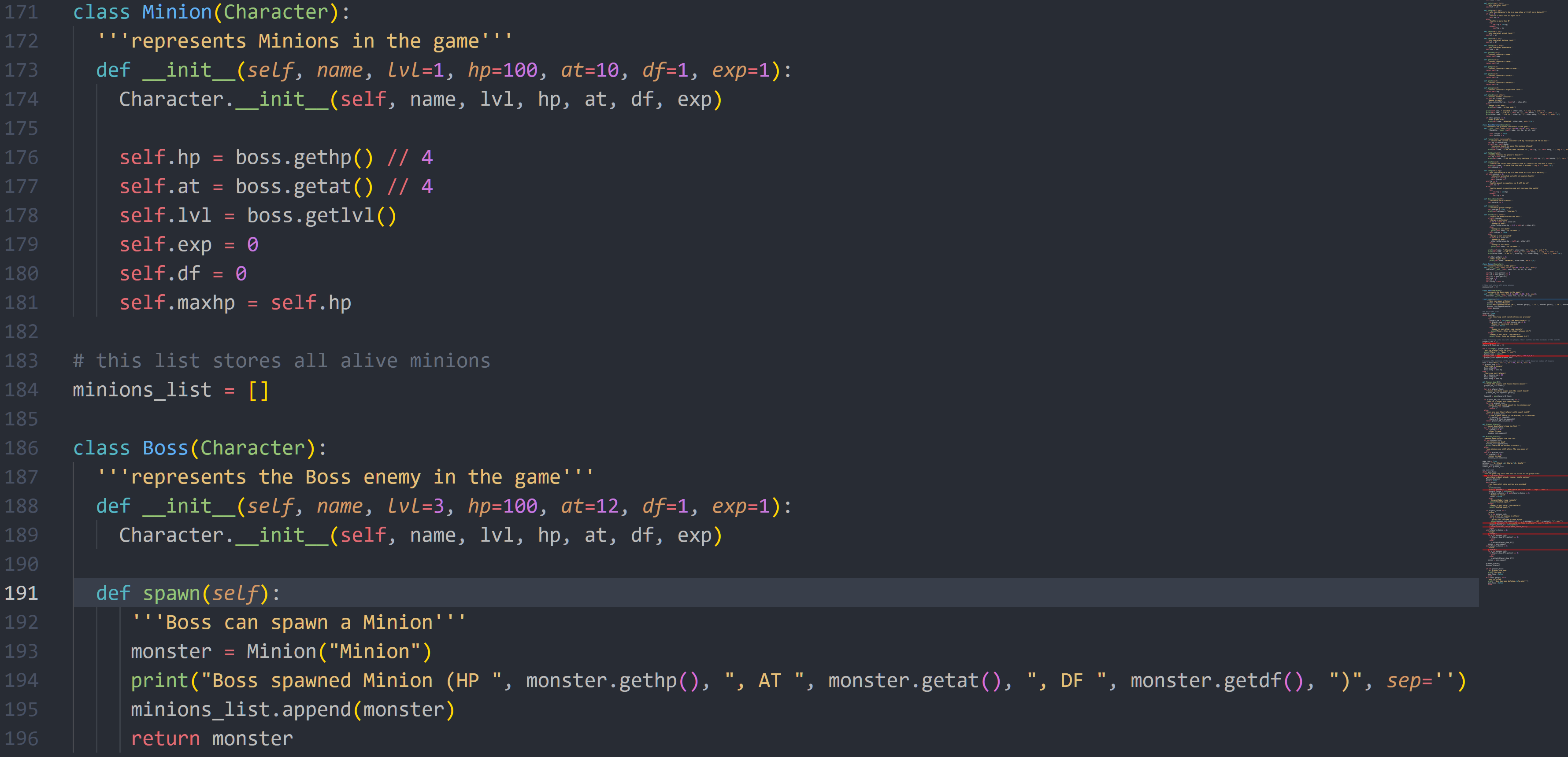GitHub - georgeberidze/MinionGame: Text based game that uses classes ...