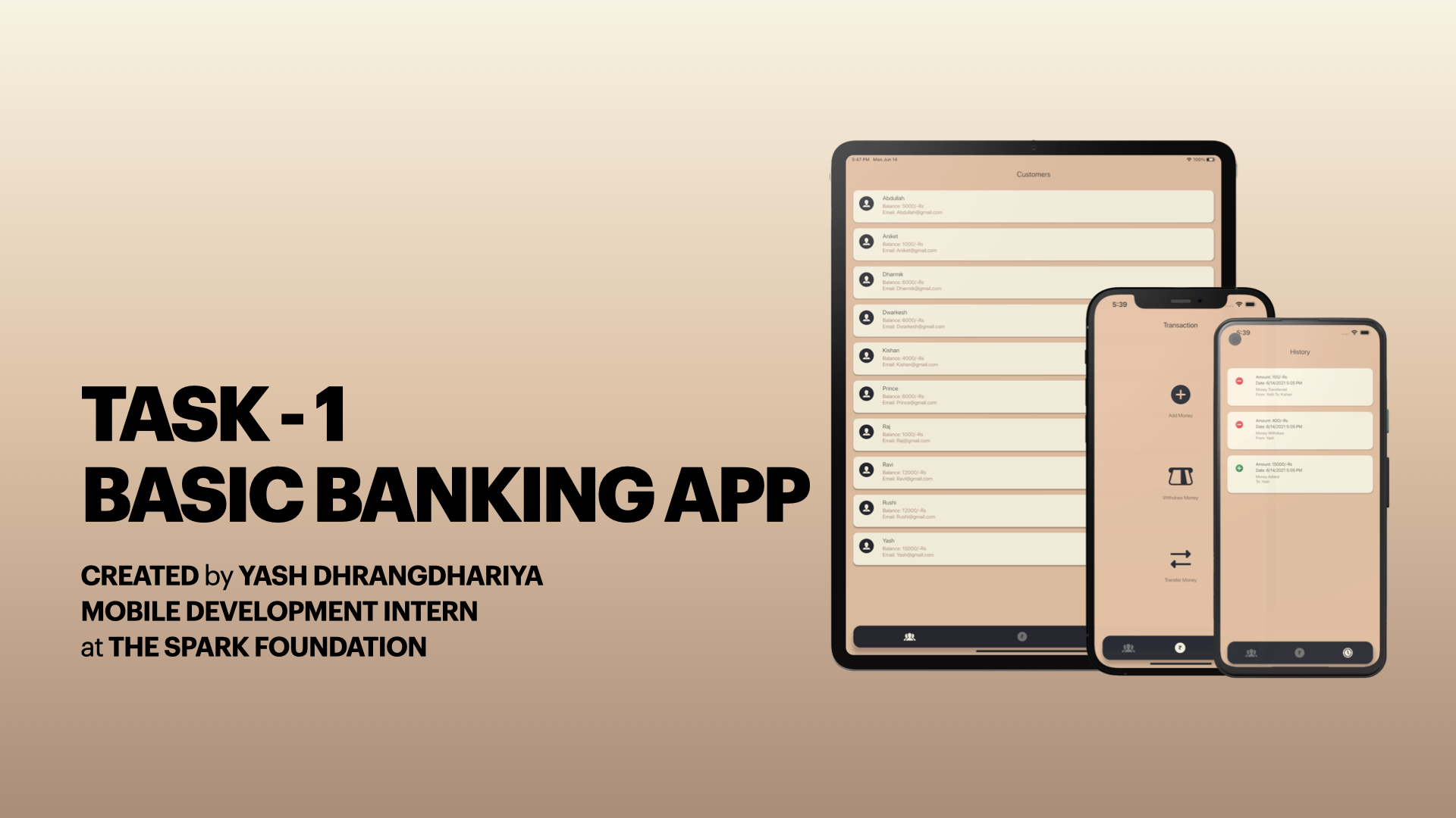 GitHub - Yash-Dhrangdhariya/Basic-Banking-Application