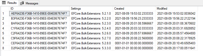 On BulkInsert, Created DateTime No Longer Has Default Value · Issue ...