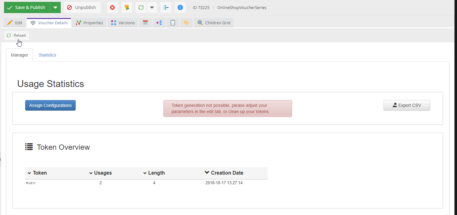 Voucher Singletoken Generation Always Displays Error · Issue 3499 · Pimcore Pimcore · Github