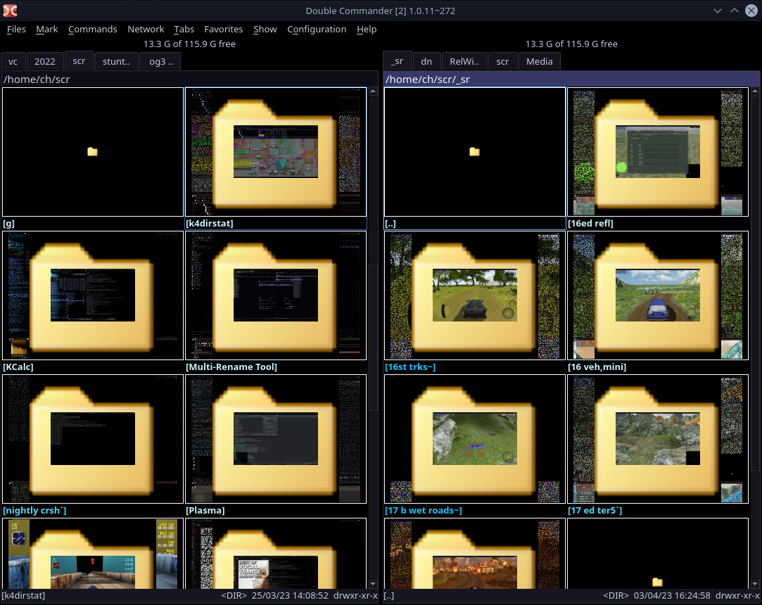 Garbage under folders in Thumbnails view · Issue #913 · doublecmd/doublecmd · GitHub