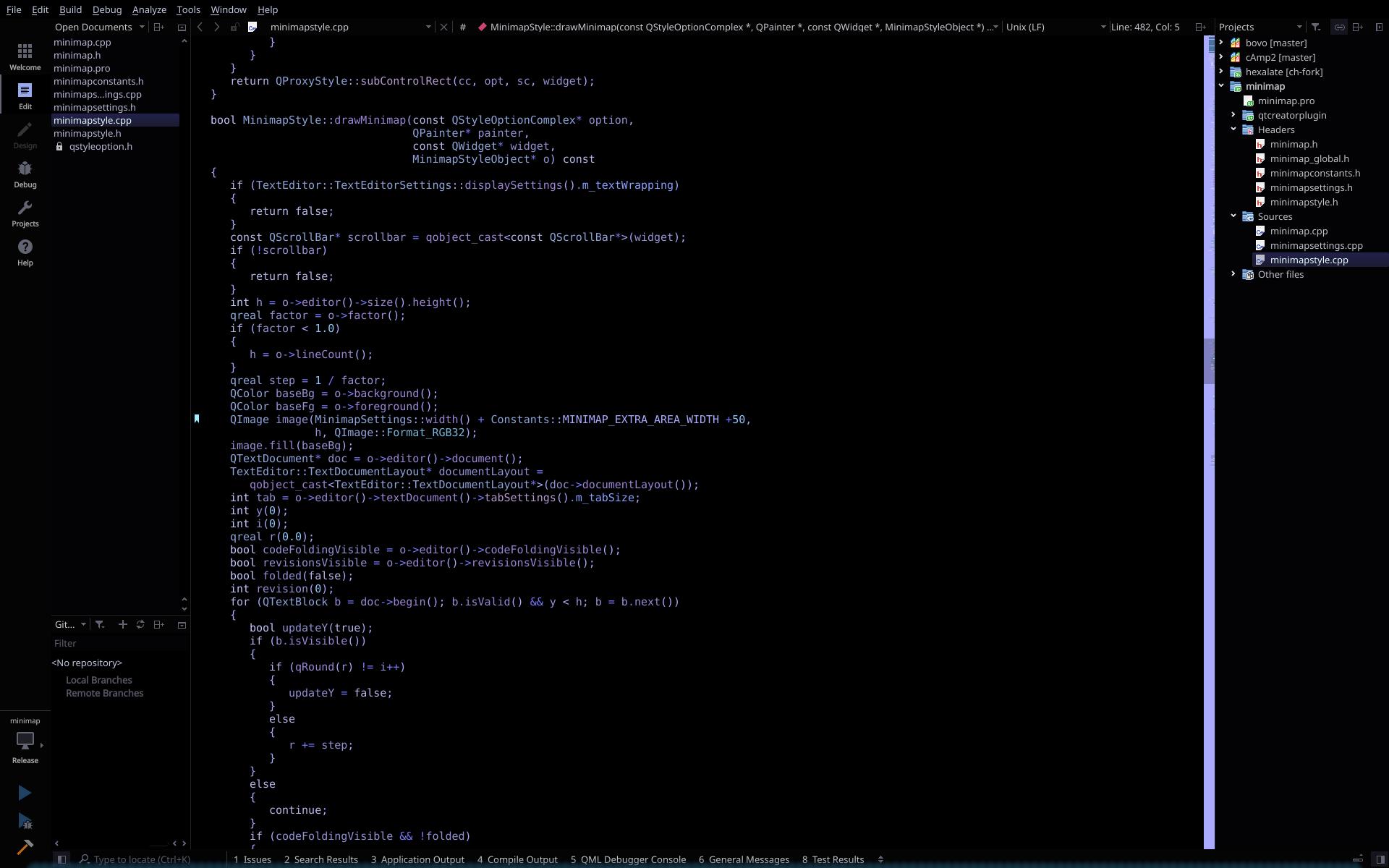 Width same as slider, can not change · Issue #1 · i94matjo/qtcreator-minimap-plugin · GitHub