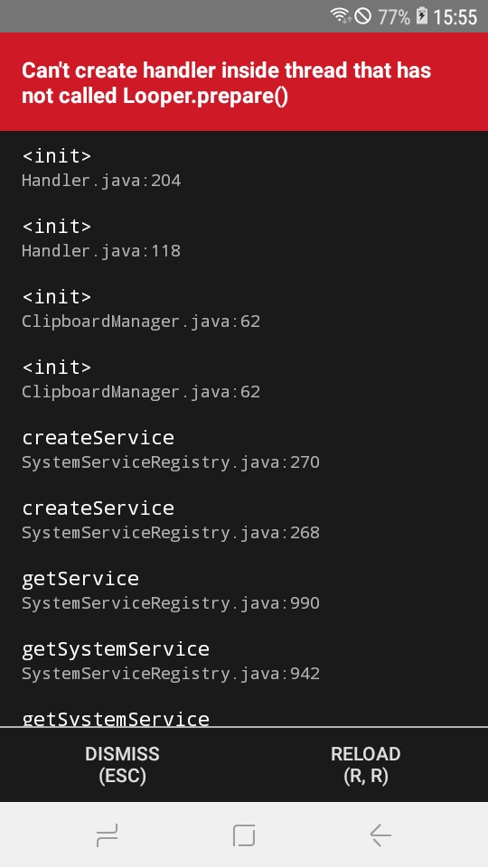 cannot create handler inside thread that has not called Looper.prepare ...