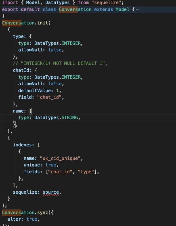 When the table contains an index and sync ({alter: true}), an error is reported · Issue #13649 ...