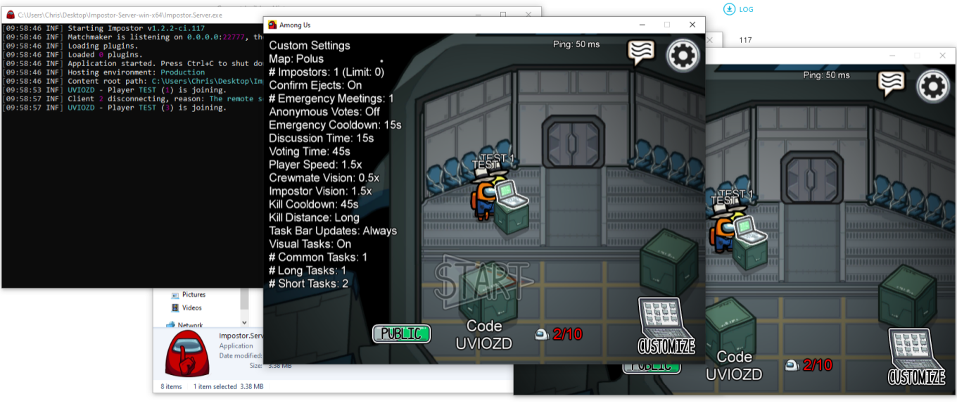 Non-default server ports dont work · Issue #179 · Impostor/Impostor · GitHub