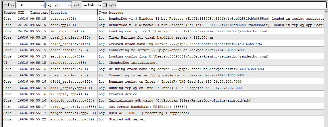Failed to capture frame in UE4.25 without error message · Issue #2086 · baldurk/renderdoc · GitHub