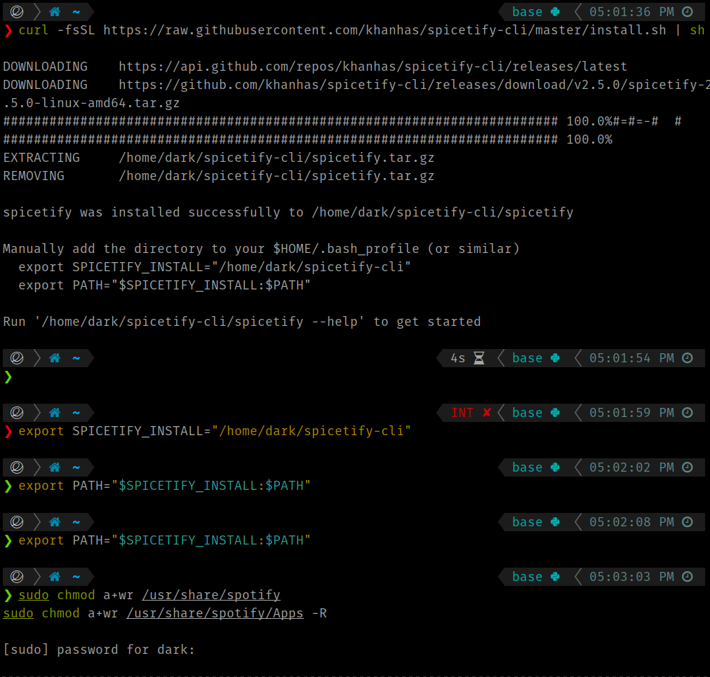 Themes aren't being apply · Issue #888 · spicetify/cli · GitHub