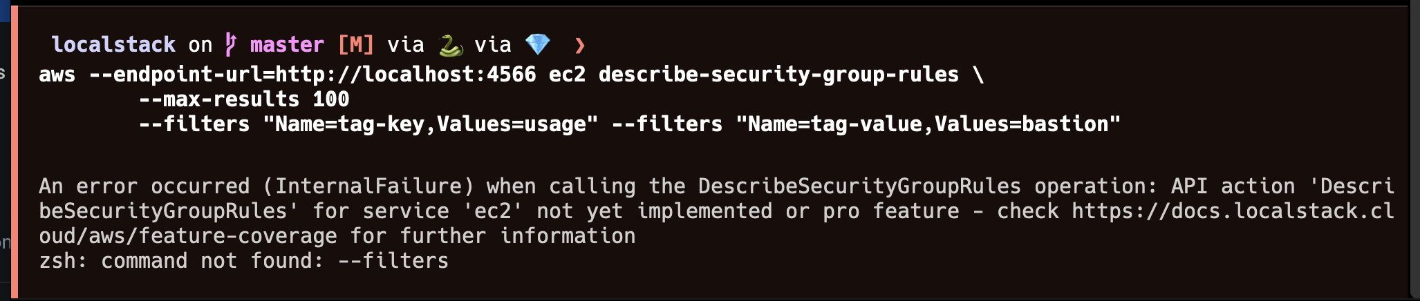 feature request: Add support for DescribeSecurityGroupRules · Issue #7245 · localstack ...