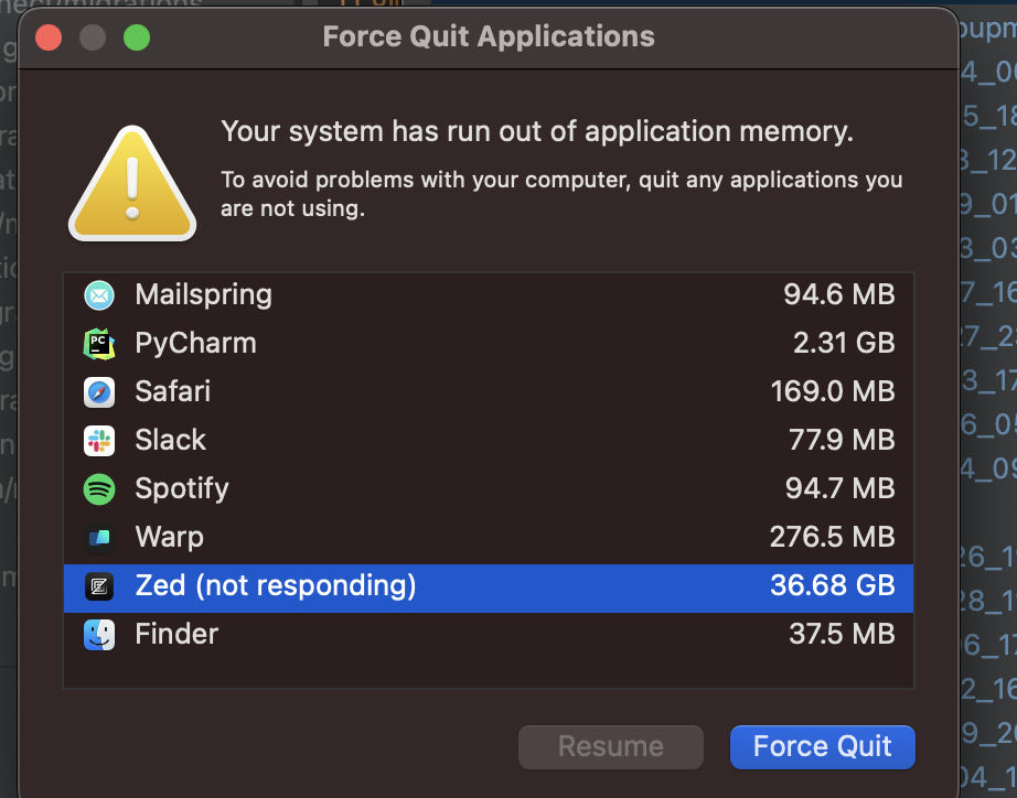 Zed Consuming Way To Much Memory · Issue 6044 · Zed Industries Zed · Github