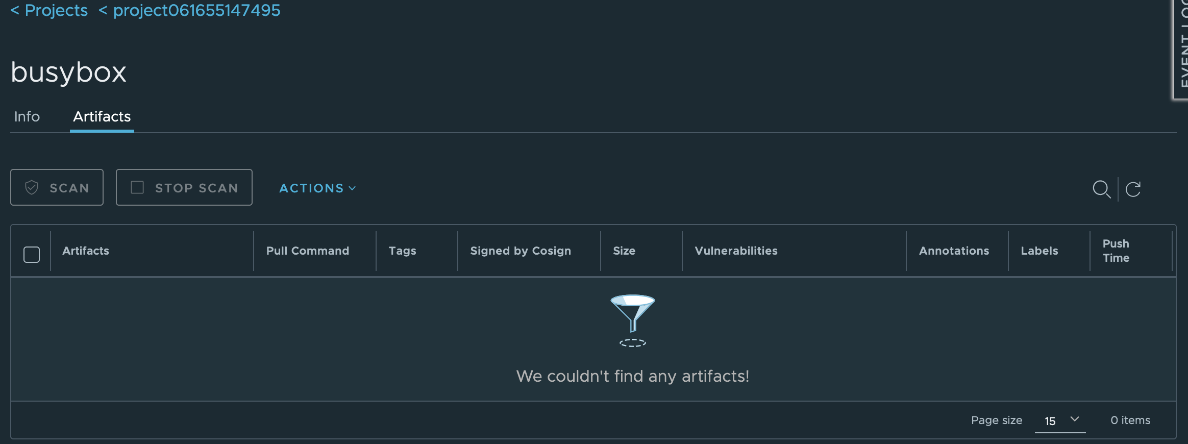 Enable cache: artifact not found · Issue #16995 · goharbor/harbor · GitHub