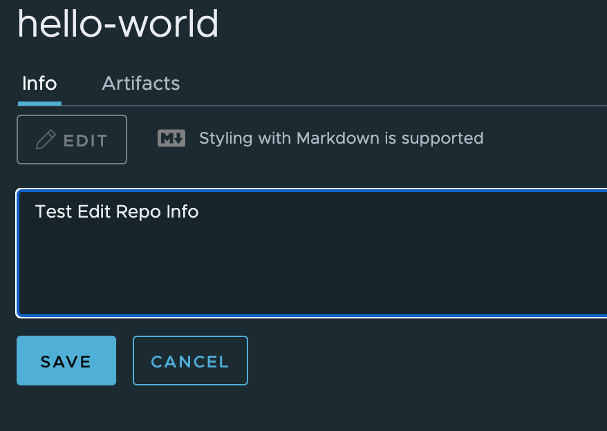 Enable cache: Edit Repo Info issue · Issue #17038 · goharbor/harbor · GitHub