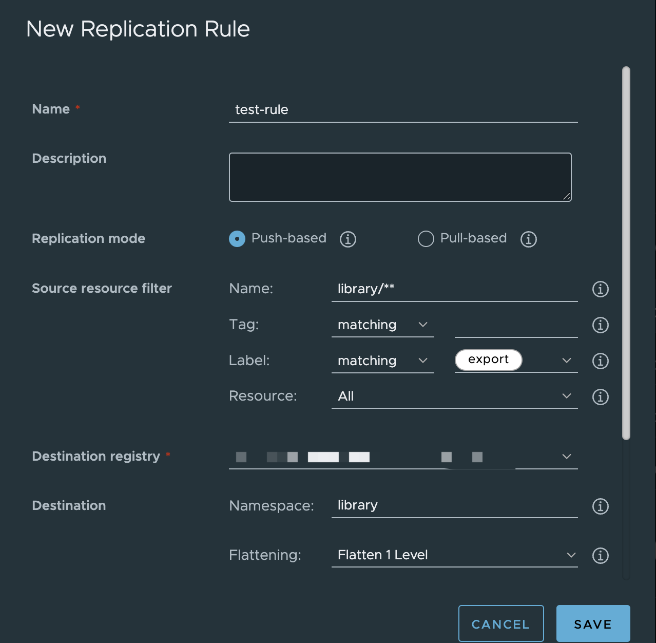 Cannot new replication rule after editing replication rule · Issue #17272 · goharbor/harbor · GitHub