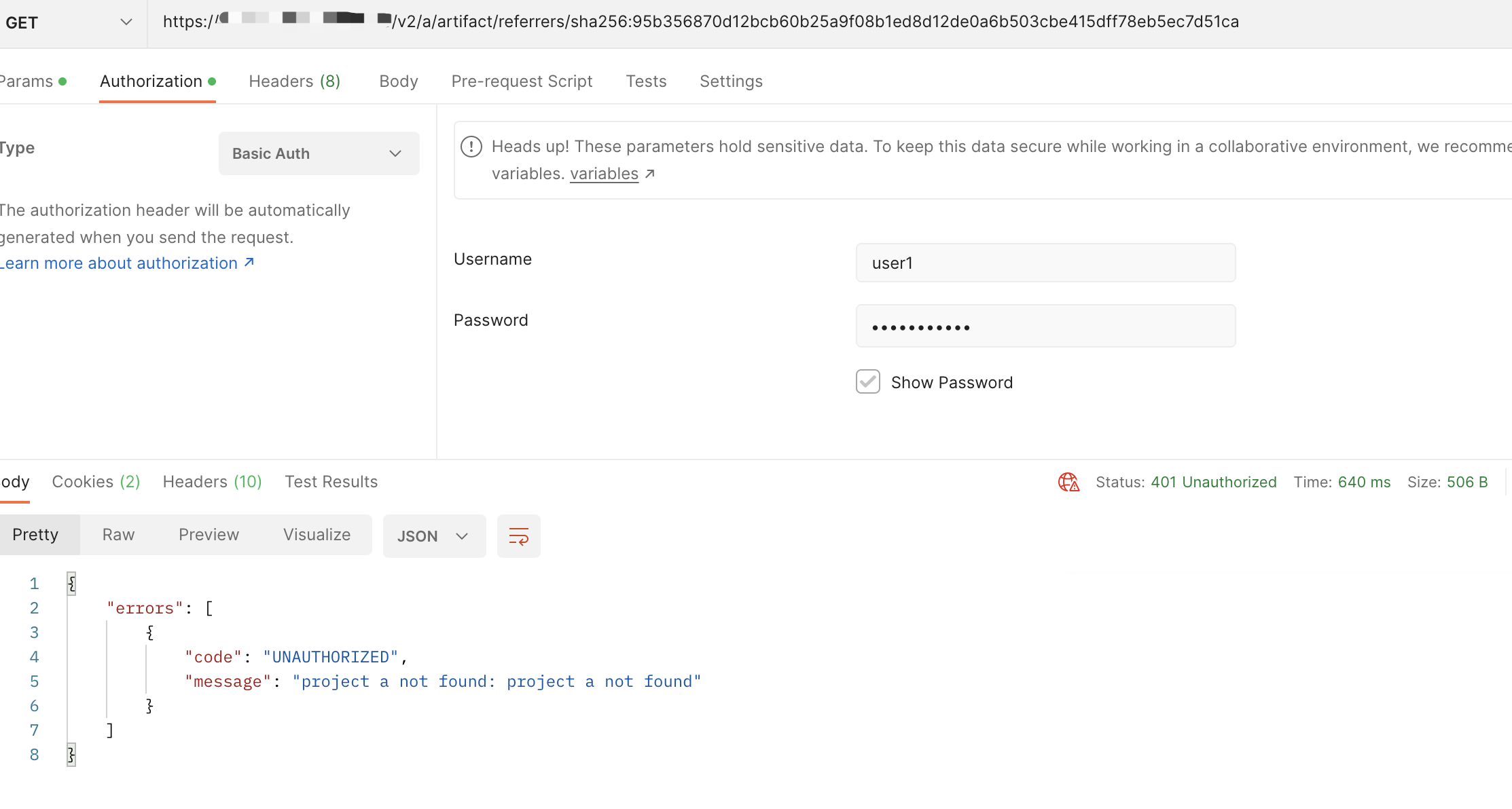 Referrers API returns response code different from spec · Issue #18418 · goharbor/harbor · GitHub