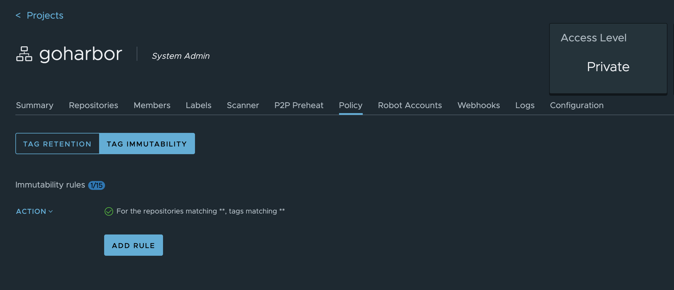 Enable immutable manifests are still mutable · Issue #18419 · goharbor/harbor · GitHub
