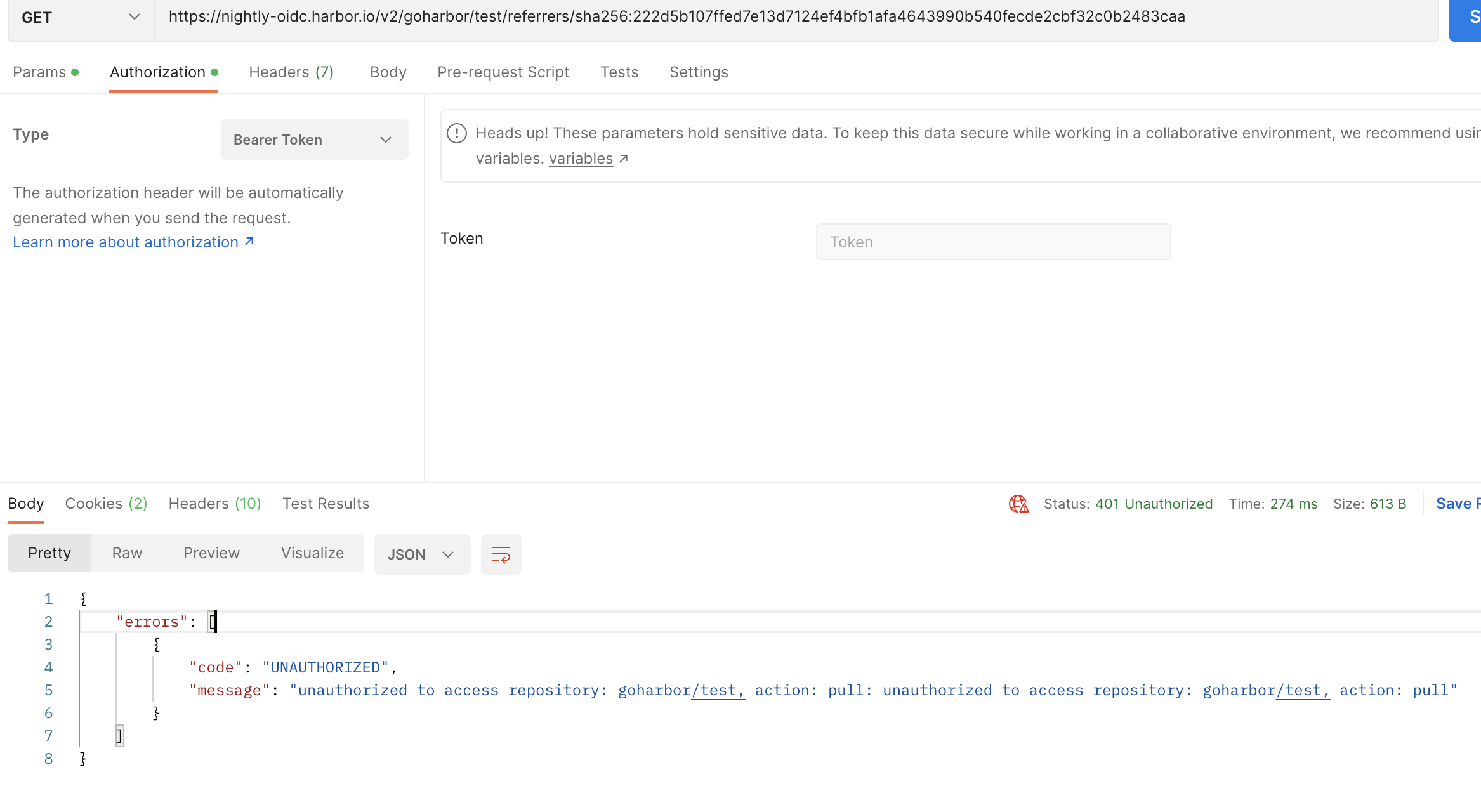 Oidc User Cannot Call Catalog And Referrers Api · Issue 18497 · Goharborharbor · Github